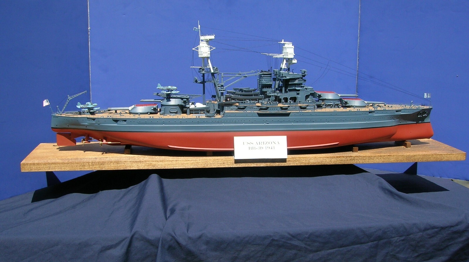 USS Arizona model/ Battleship/ BB 39/ Trumpeter/ Pro built/ BEAUTIFUL ...