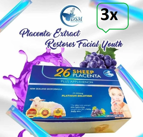 3 X Sheep Placenta 39,000mg Platinum Stem Cell Solution – Boost ...
