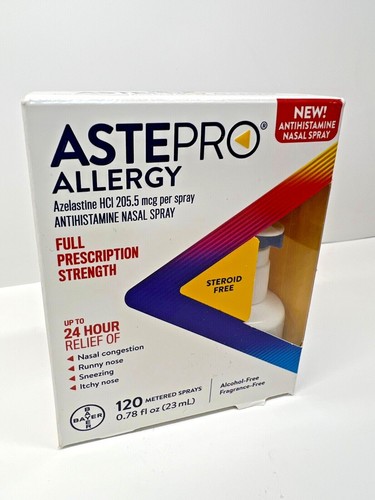Astepro Allergy 120 Sprays 24hr Relief 23ML Fragrance Free 01/2025^ NEW ...
