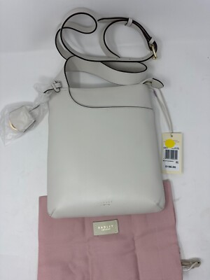 Radley London Pockets Icon Small Leather Zip Chalk Crossbody Bag | eBay