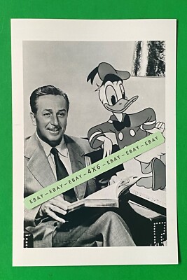 Found 4X6 PHOTO of Walt Disney with Animation Donald Duck RARE | eBay