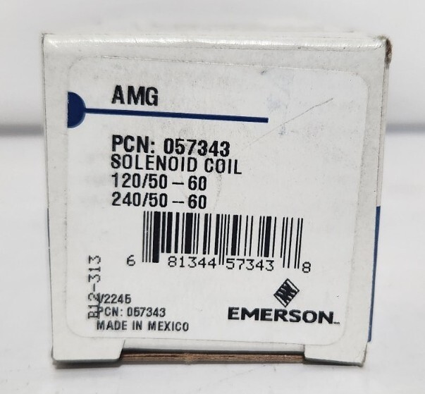 Emerson/Alco 057343 Solenoid Coil AMG 120V/240V 50-60Hz | eBay