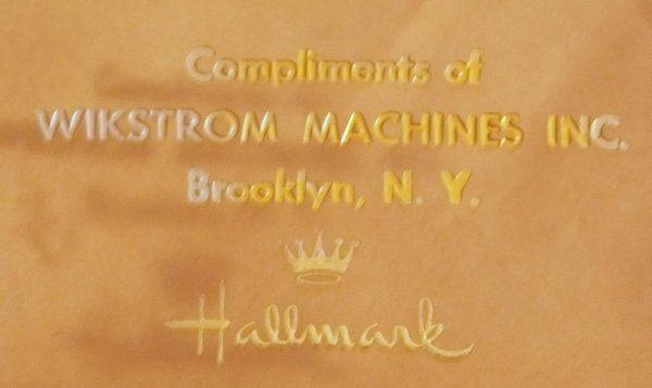 Vtg Hallmark playing cards 2 decks Plastic Case Wikstrom Machines ...