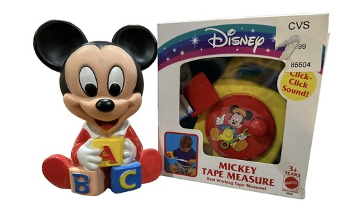 VINTAGE 1984 Shelcore Mickey Mouse with Blocks Toy Doll 7.75" & NIB ...