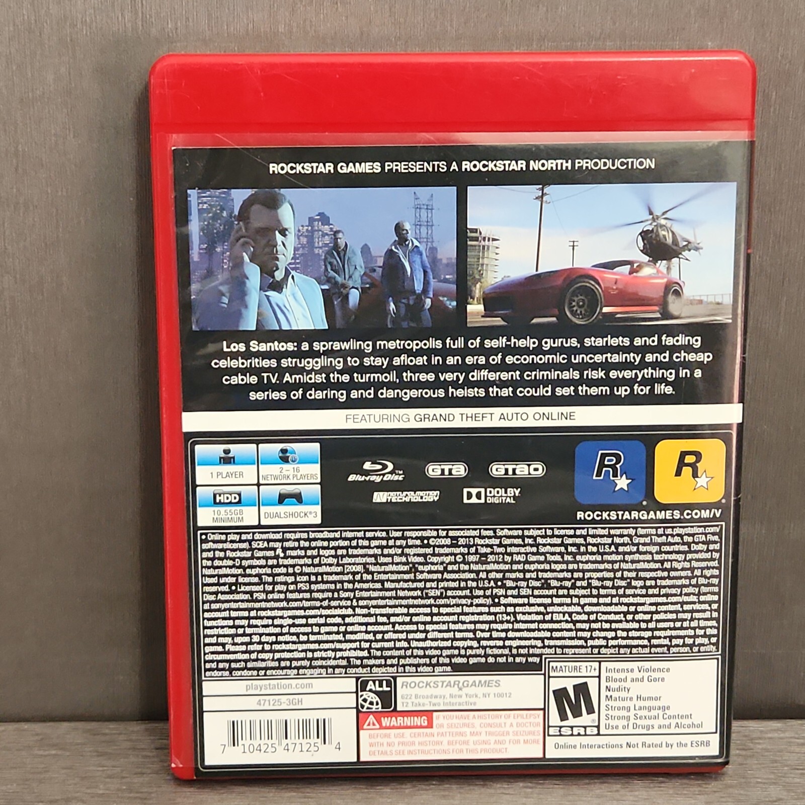 Grand Theft Auto 5 PS3 CIB Free Shipping Same Day Map Poster GH ...