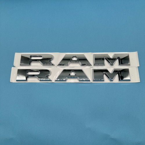 2PC Front Door Side Letters Emblems For RAM 1500 2500 3500 2019-23 ...