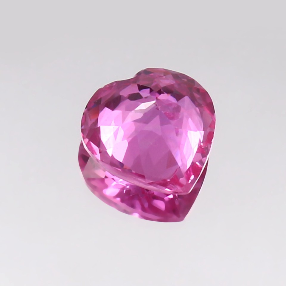 AAA Natural Nice Luster Ceylon Pink Sapphire Loose Heart Gemstone Cut ...