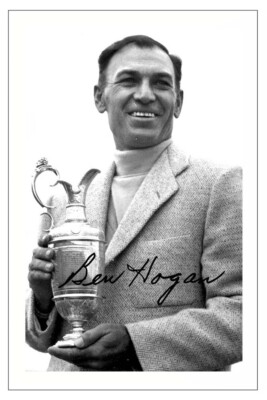 BEN HOGAN Signed Autograph PHOTO Fan Gift Signature Print GOLF British ...