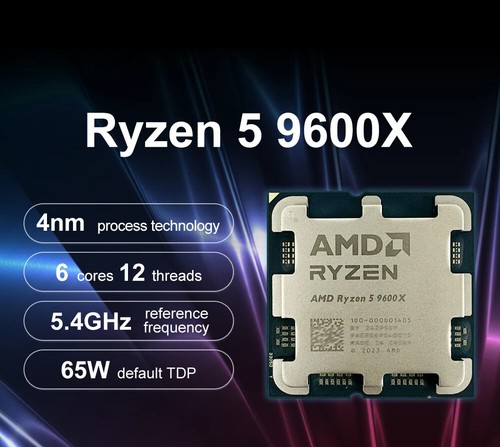 Processor R5 5.4GHz 6-Core 12-Thread 4NM 65W Socket AM5 CPU Integrated ...