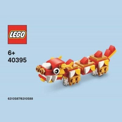 Genuine LEGO® Chinese Dragon Monthly Model Build Poly Bag New Year ...