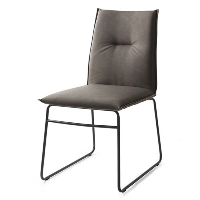 CALLIGARIS / CONNUBIA - SET OF 6 MAYA LEATHER DINING CHAIRS LUXURY ...