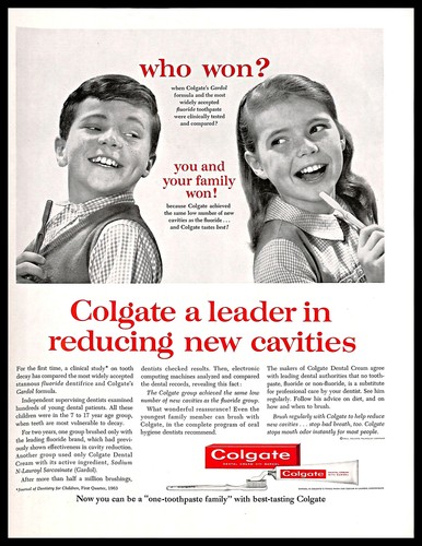 1963 Colgate Toothpaste Vintage PRINT AD Cavities Dental Oral Care Kids ...