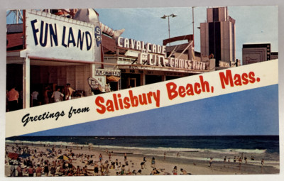 Greetings from Salisbury Beach, Fun Land, Massachusetts MA Banner ...