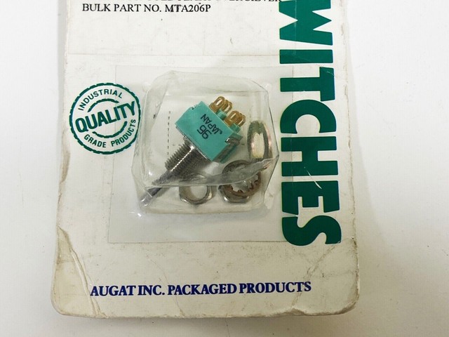 AUGAT ALCOSWITCH 77002 DPDT LOCKING TOGGLE SWITCH 6 AMPS MTL206N for ...