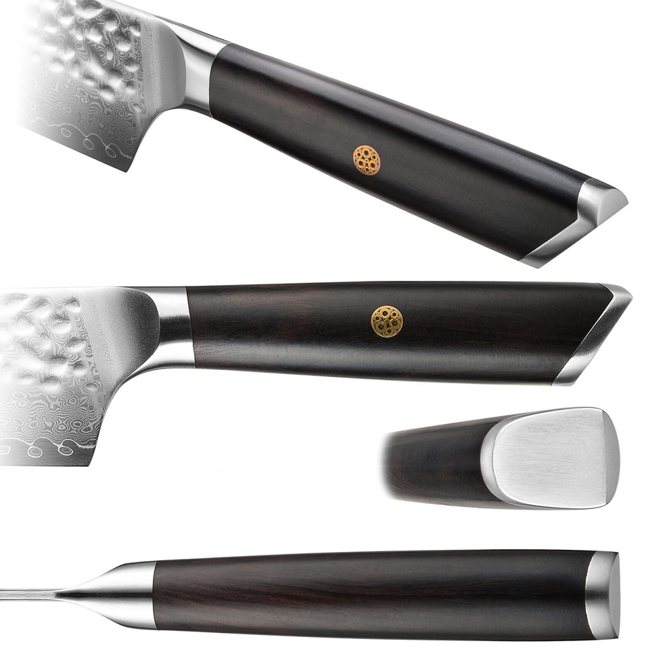 Klaus Meyer Spada Damascus Steel 2 Piece Knife Set with Sapele Wood Box ...