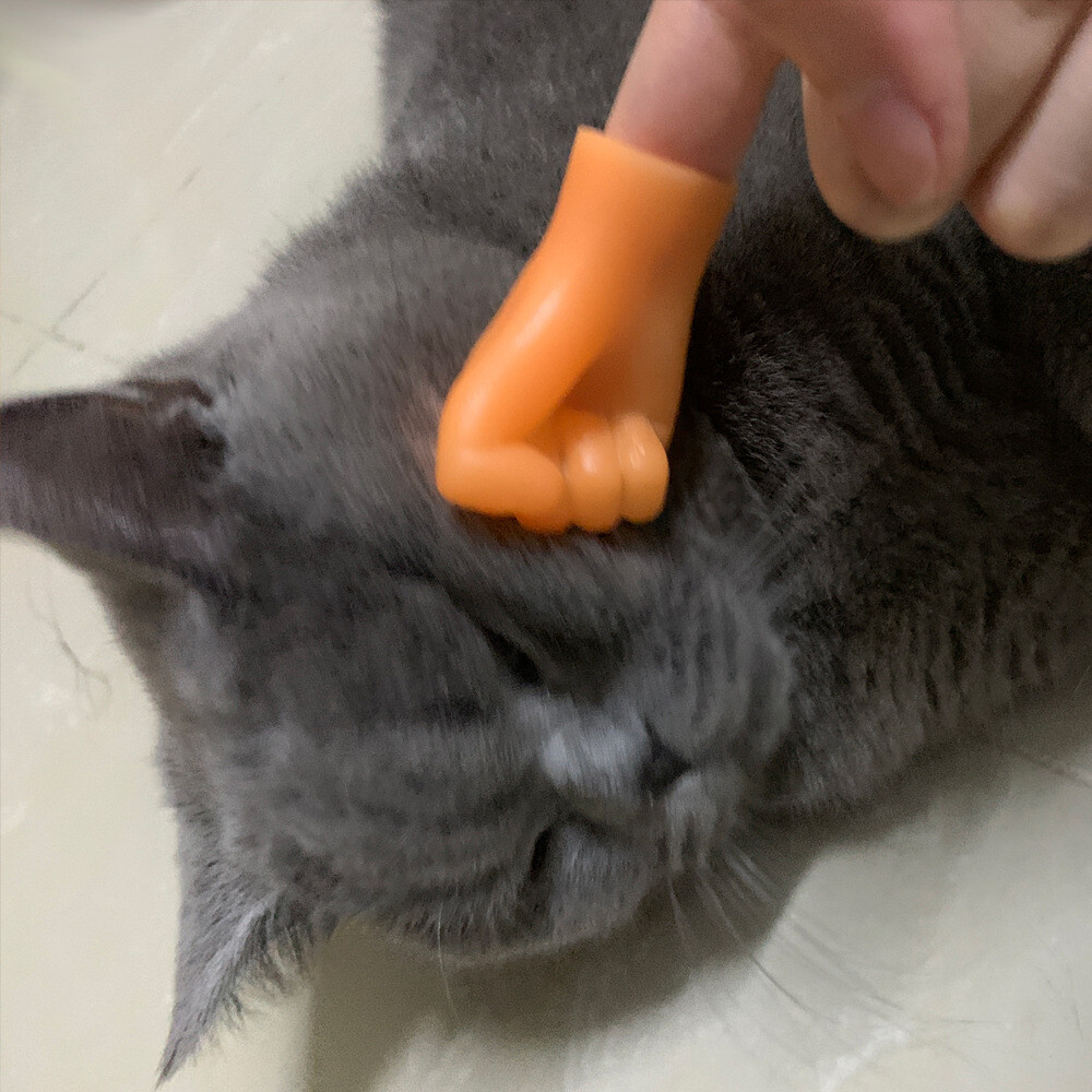 12pcs Mini Hand Joke Pet Finger Trick Realistic Rubber Rock Paper ...