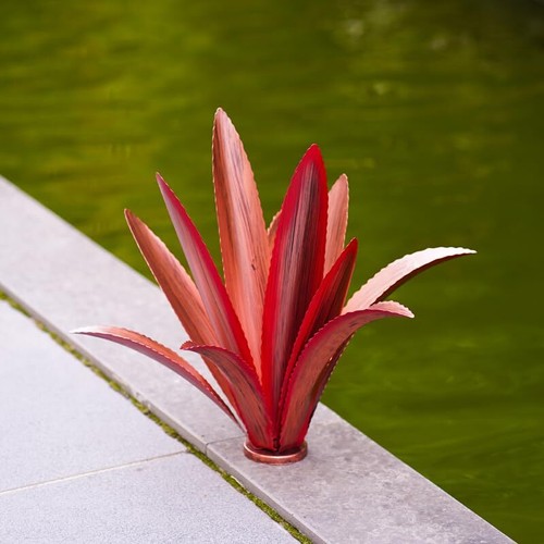 Thickened Large Metal Agave Plant Outdoor Decor, Metal Agave Yard Art ...