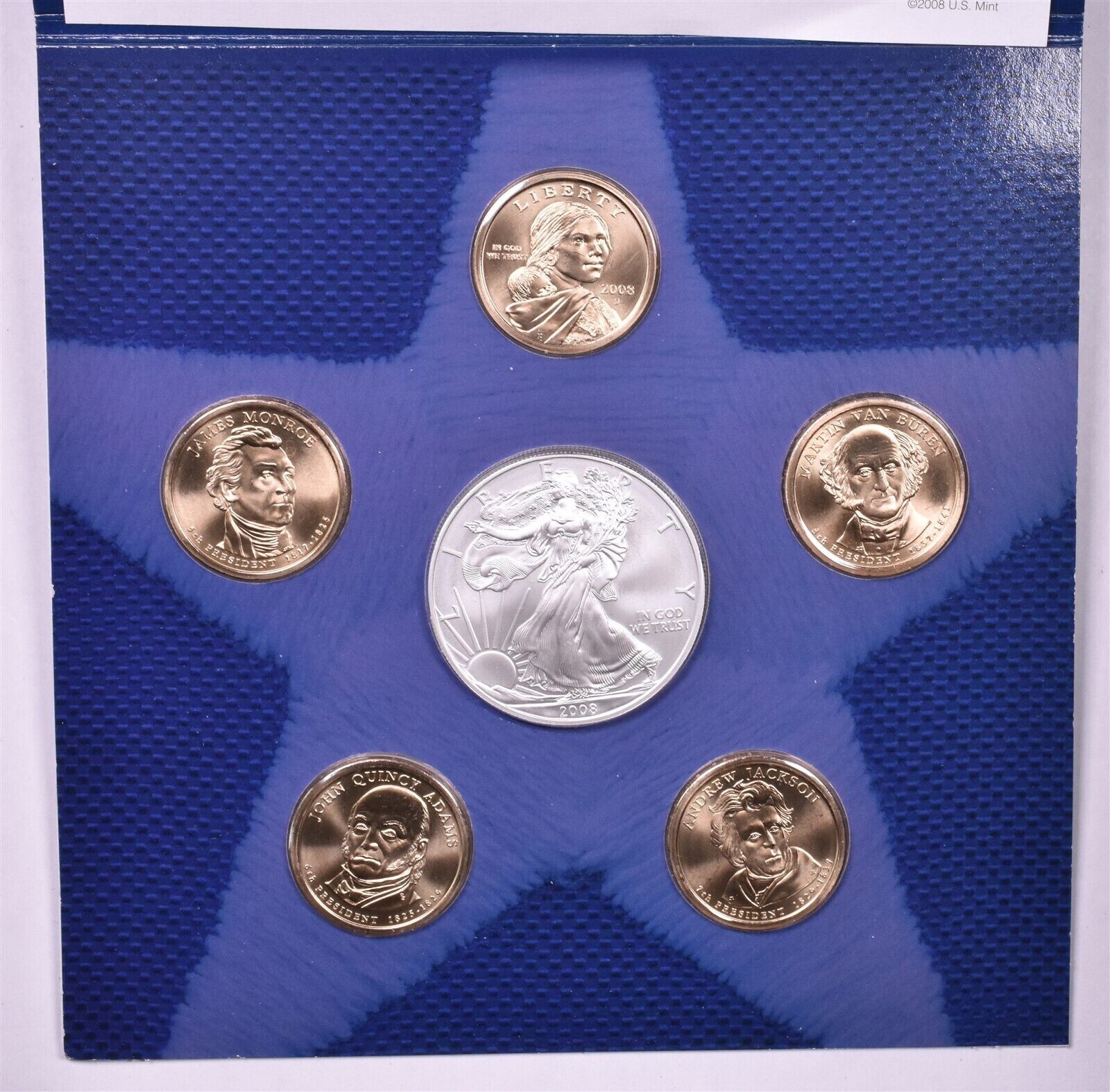 2008 U.S. Mint Annual Uncirculated $1 Coin Set (Unsealed Edge) | eBay