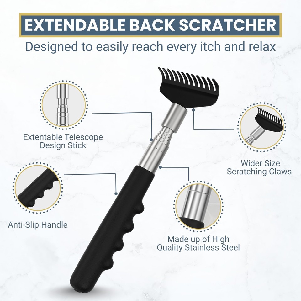 Extendable Large Robust Back Scratcher for Smooth Scratching Against ...