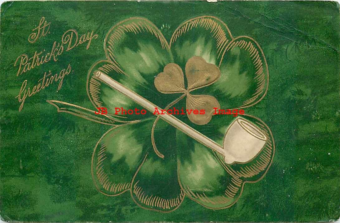St Patrick's Day, Winsch No WIN04-1, Pipe over Four Leaf Clover | eBay