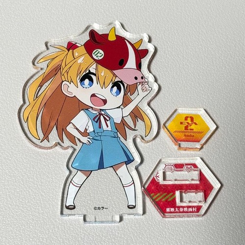 Evangelion Asuka Acrylic Stand Uzumasa Eigamura Anime Character Figure ...