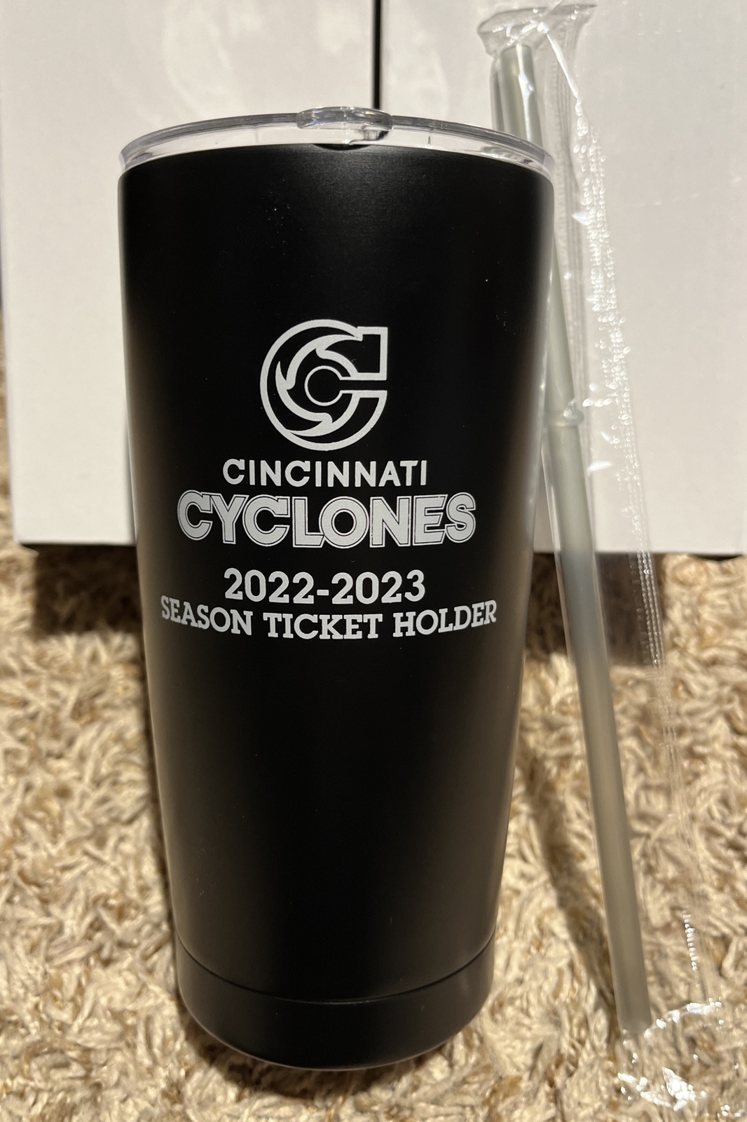 2022-23 Cincinnati Cyclones Hockey STH Coffee Mug Cup Travel Stainless ...