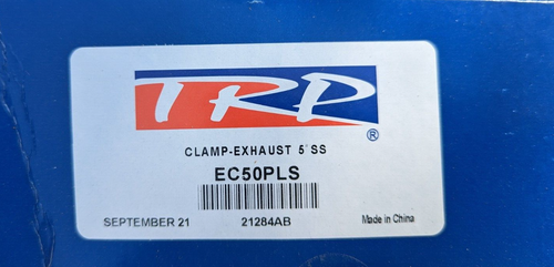 TRP EC50PLS 21284AB Exhaust 5" Stainless Steel Clamp (GRC) | eBay