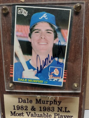 1985 Donruss Dale Murphy Autographed Baseball Card | eBay