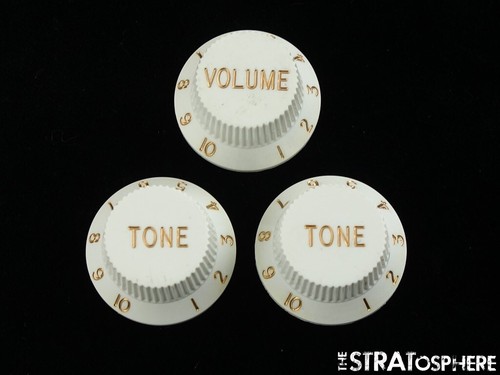 Fender Standard Stratocaster Strat GUITAR KNOBS, 1 Volume 2 Tone! | eBay