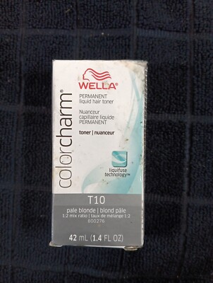 Wella T10 Color Charm Permanent Liquid Hair Toner - Pale Blonde 1.4 oz ...