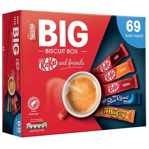 Nestle Big Biscuit Box Kitkat & Friends, 69 Bars Best Treat Snack ...