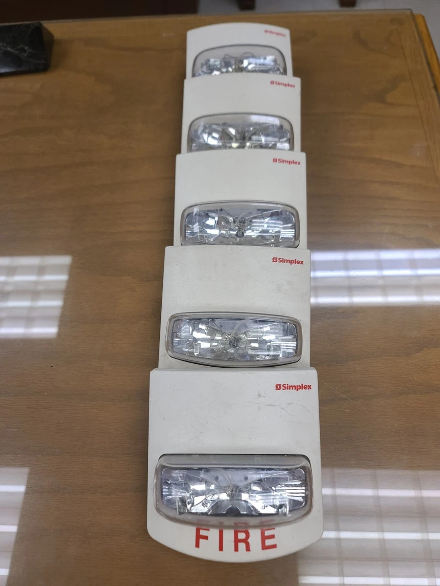 White Fire Alarm Strobe