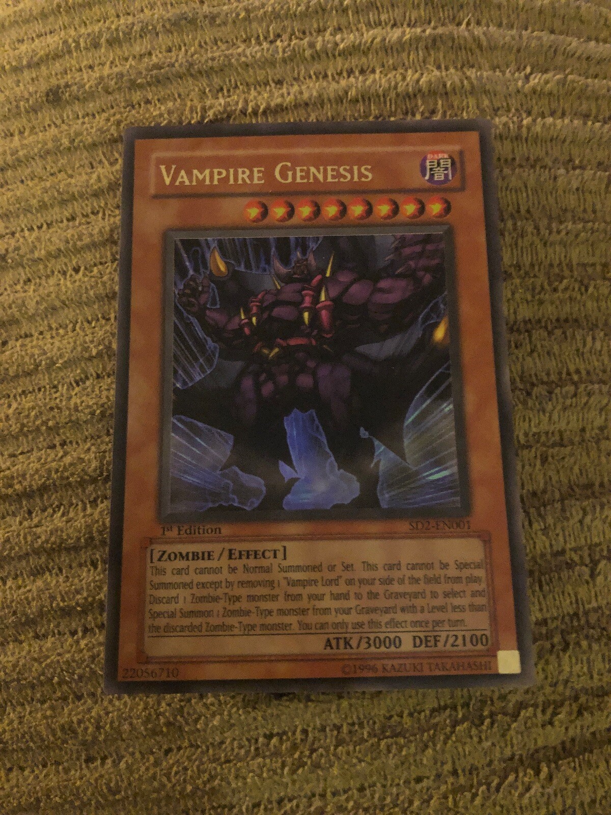Vampire Genesis SD2-EN001 1st Edition Yu-Gi-Oh - Effect - Ultra Rare MP ...