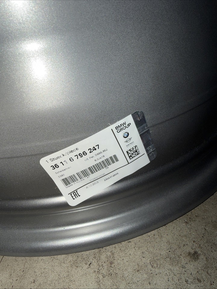 BMW 3-Series 4-Series ActiveHybrid 2010-19 18" Factory OEM Wheel Rim ...