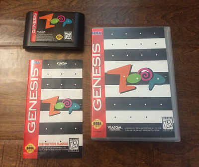 Zoop - Sega Genesis Video Game Complete CIB - Manual, Cartridge & Case ...