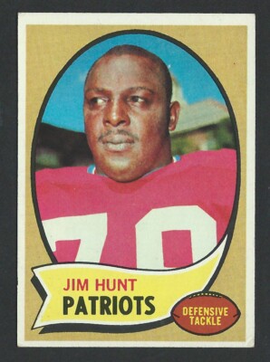 1970 Topps #111 JIM HUNT Boston Patriots - Crease Free EX 02 | eBay