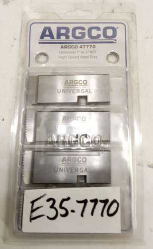 Argco 47770 Universal 1" and 2" NPT High Speed Steel Threading Dies 4pk ...