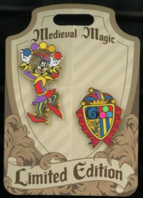 DLR Goofy Crest Medieval Magic 2 Piece Set LE Disney Pin 134836 | eBay