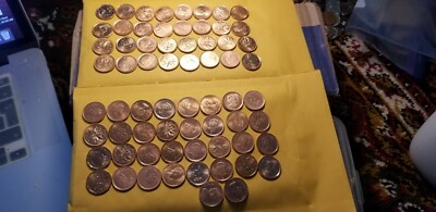 Canada Small Cent Pennies Set 1959-2012 Complete BU With Many Varieties ...