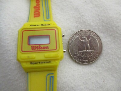 Wilson Yellow Women's Digital Wristwatch w/ Adjustable Buckle Band | eBay