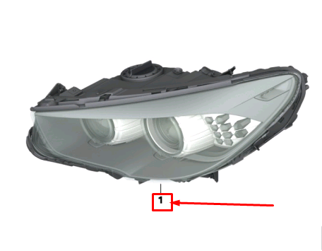 BMW 5 Gran Turismo F07 Left AHL-Xenon Headlight LHD 63127262723 NEW ...