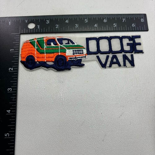 Vintage Hippy Funky Chic Retro ORANGE w/ STRIPES DODGE VAN Patch 00.M ...