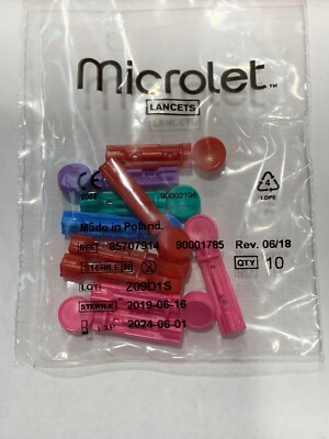 150 Bayer Microlet Colored Lancets, Sterile & Silicone Coated | eBay