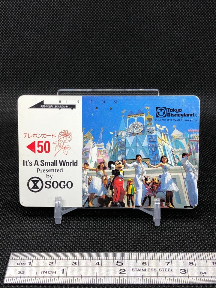 It's A Small World Disney Colectable used Telephone Card NTT Tokyo ...