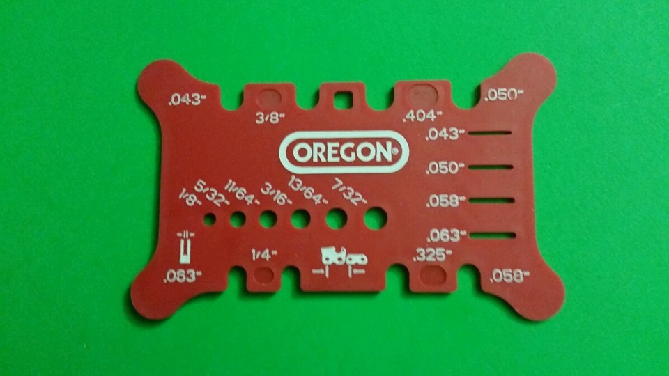 Oregon saw chain file measuring tool pitch gauge for all chain saws | eBay