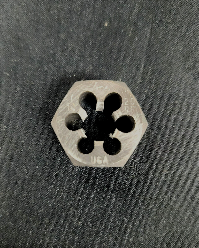 QTY 1 NEW ACE/HANSON 7240 HEXAGON 7/16"-20NF RETHREADING DIE MADE IN ...