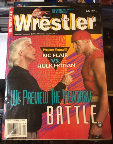 THE WRESTLER Magazine JULY 1994 Rick Flair HULK HOGAN Ted DiBiase JIMMY ...