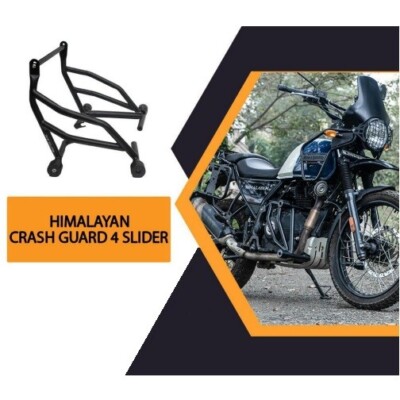 CRASH GUARD WITH 4 SLIDER Fit For Royal Enfield Himalayan 411 | eBay