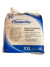 2 PKS Essentials 360 Freedom Plus Pull-On Protective Underwear 10ct Sz ...