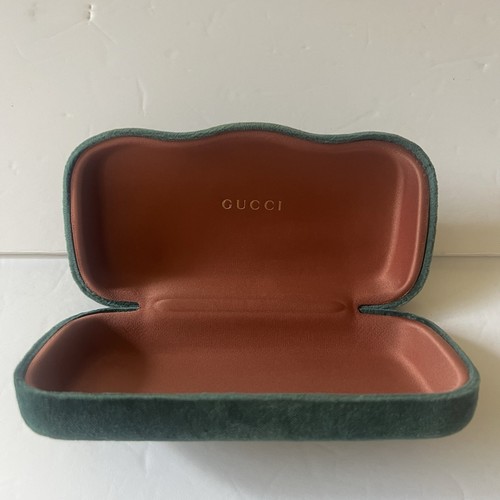 GUCCI Green Velvet Sunglass Case Clamshell | eBay
